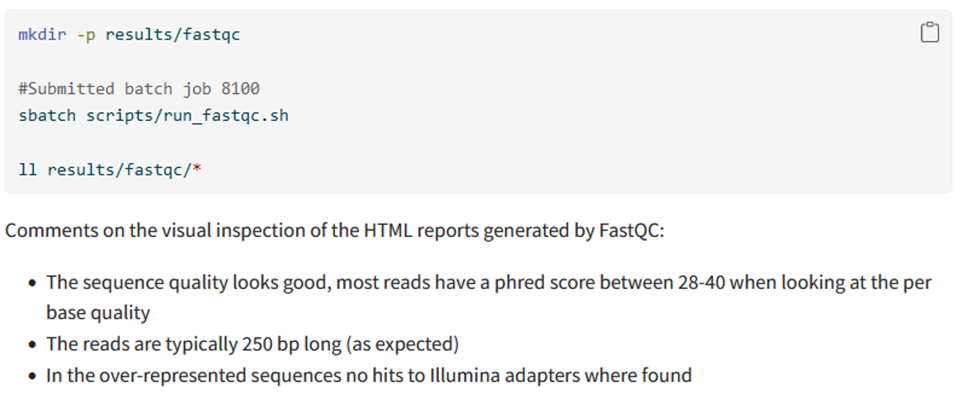 Bioinformatics guidance page